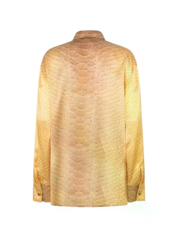 Roberto Cavalli Snake-print Shirt - Neutrals