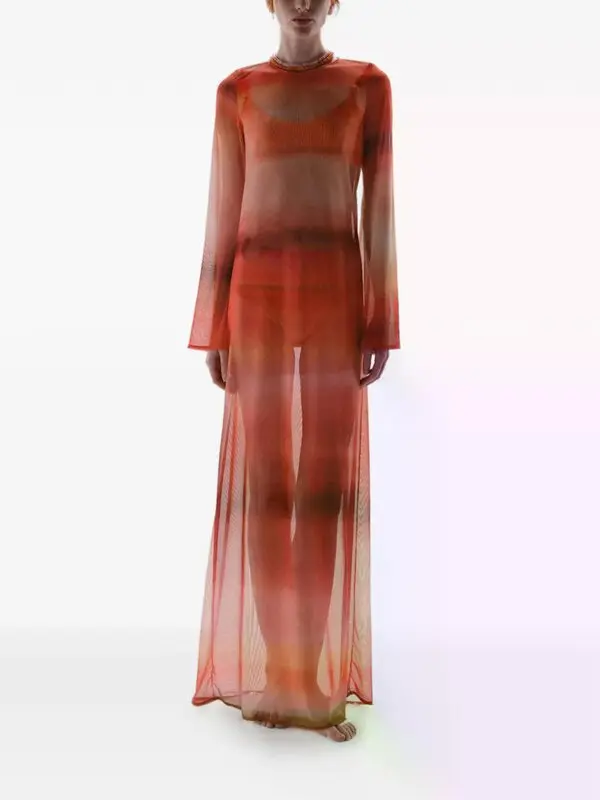 BAOBAB Nora Bell-sleeve Cover Up - Red