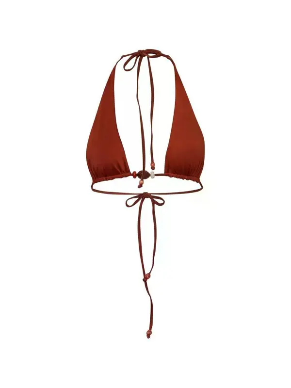 BAOBAB Jelena Resin-stones Triangle Bikini Top - Orange