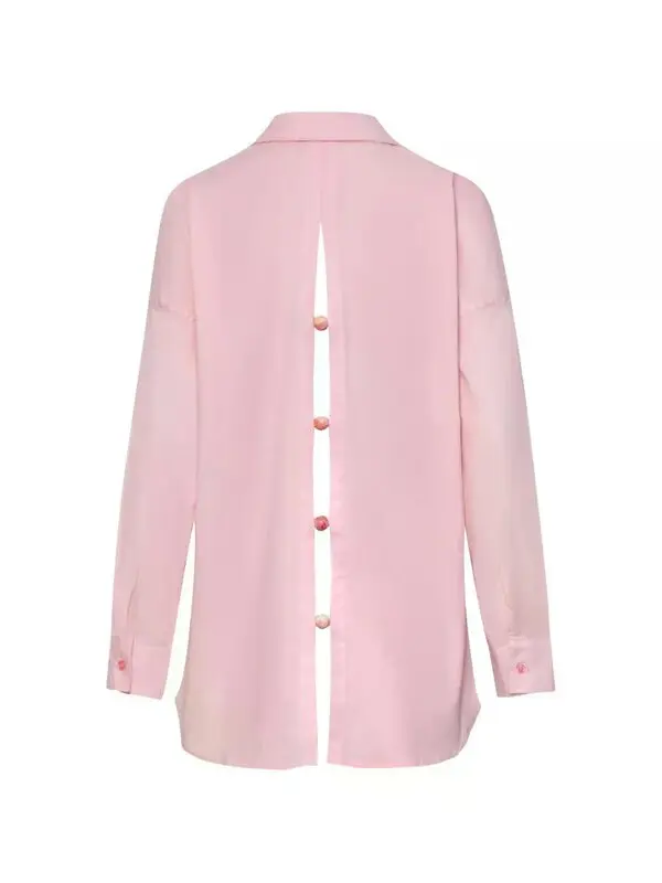 BAOBAB Wayra Resin-stones Back-slit Shirt - Pink