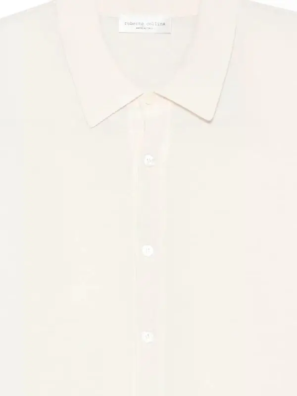 ROBERTO COLLINA Short-sleeve Knit Shirt - Neutrals