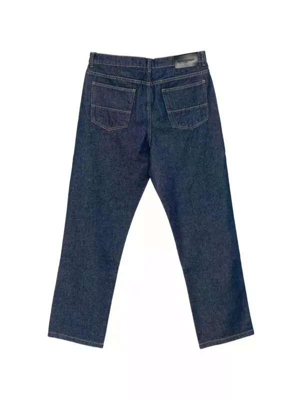 Maison Kitsuné Tapered Jeans With Logo Patch