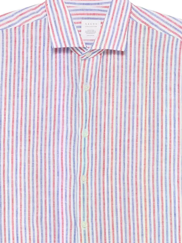 XACUS Striped Long-sleeve Shirt - Blue
