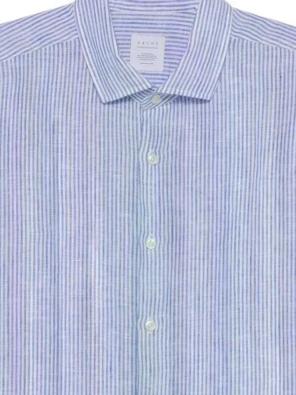 XACUS Striped Linen Shirt