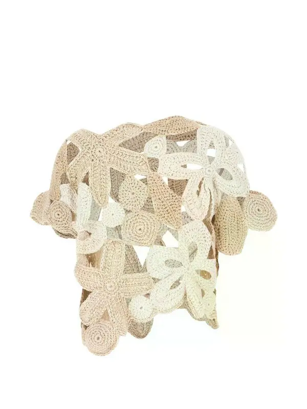 Antonelli Firenze Crochet-knit Blouse - Neutrals