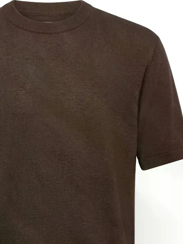 C.P. COMPANY Ribbed-trim Logo-patch T-shirt - Green