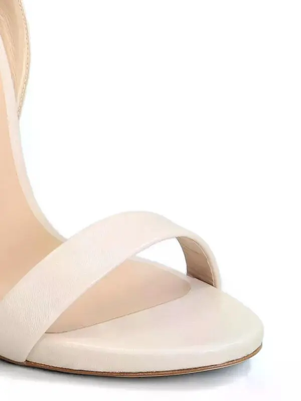 Casadei Blade Leather Sandals - Neutrals
