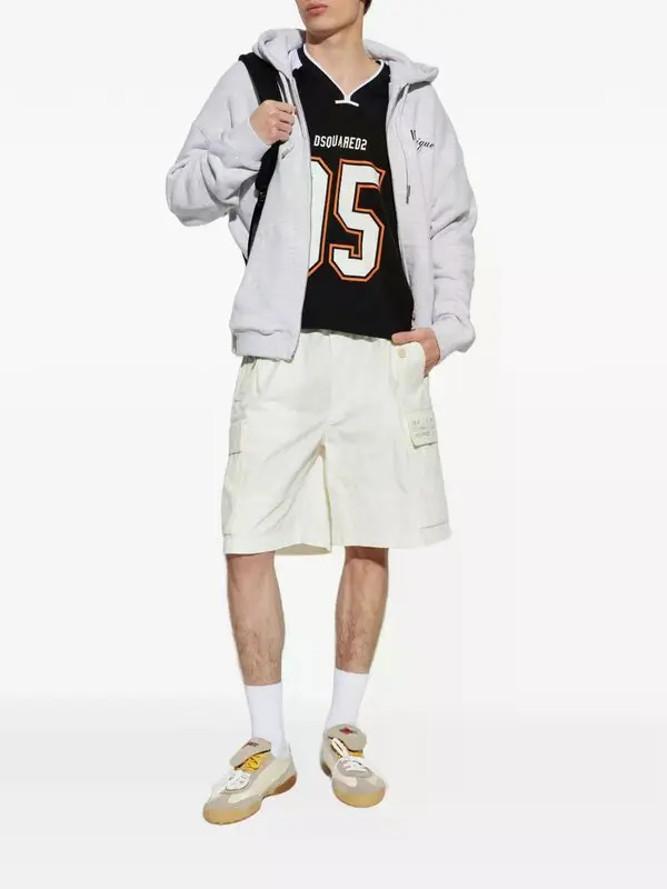Dsquared2 Ripstop Cargo Shorts With Logo Detail