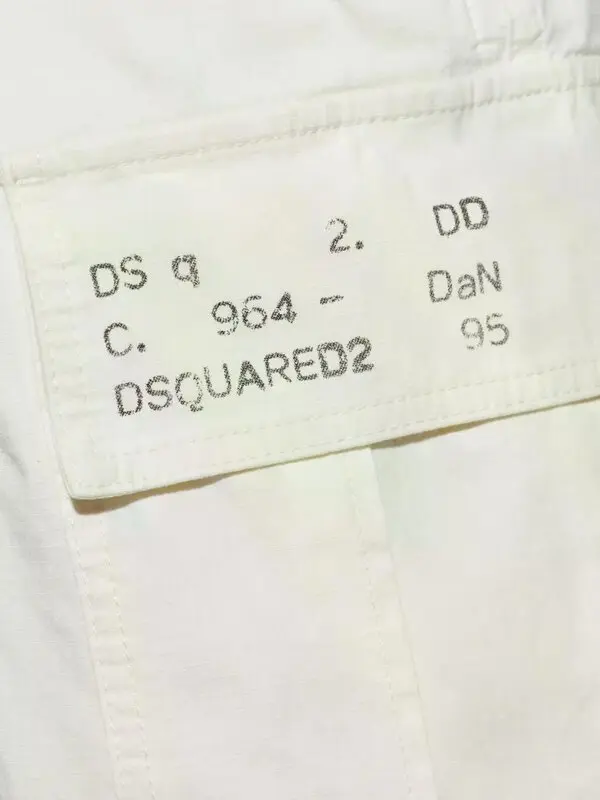 Dsquared2 Ripstop Cargo Shorts With Logo Detail
