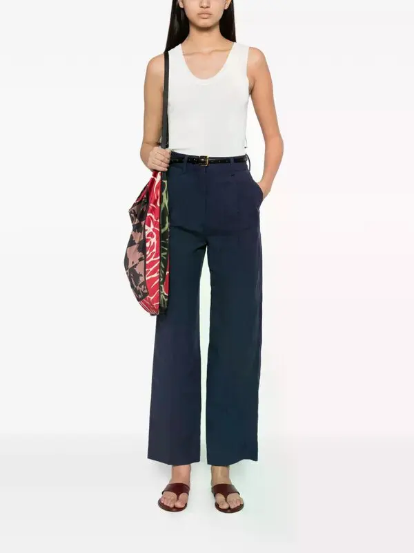 BLAZÉ MILANO Pleated Straight-leg Trousers