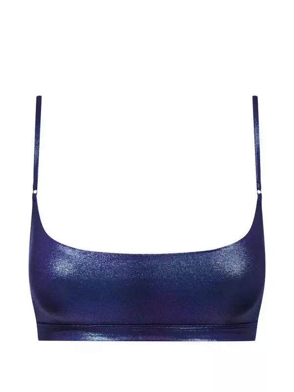 MAISON CLOSE Adjustable-strap Bikini Top - Blue