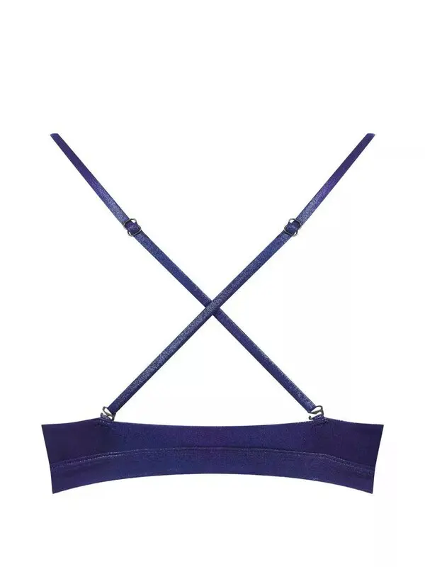 MAISON CLOSE Adjustable-strap Bikini Top - Blue