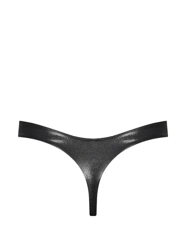 MAISON CLOSE Metallic-effect Bikini Bottom - Silver