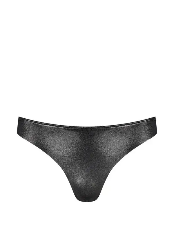 MAISON CLOSE Metallic-effect Bikini Bottom