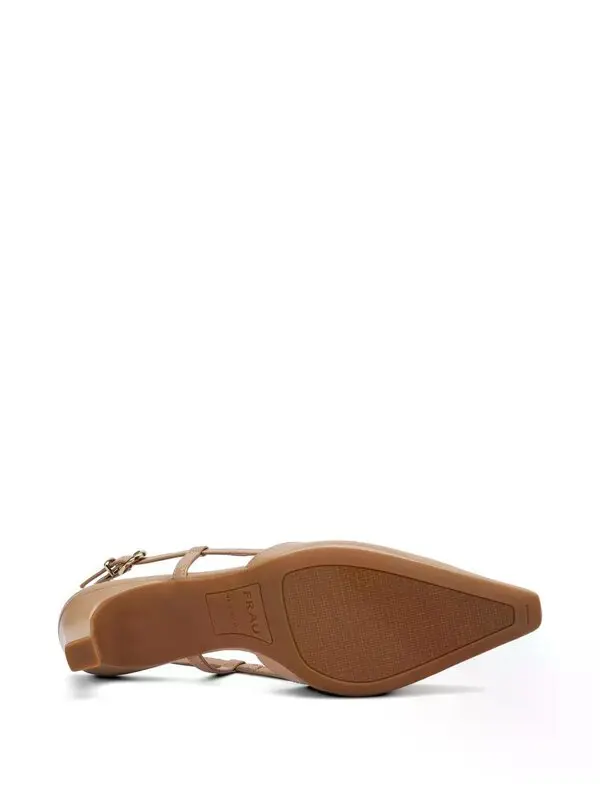 FRAU Semi-polished Leather Slingbacks