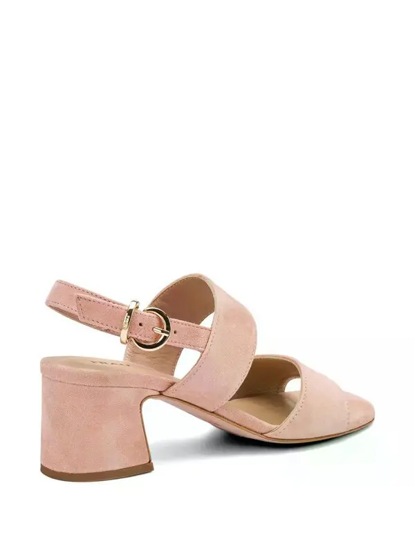 FRAU Block-heel Suede Sandals - Pink