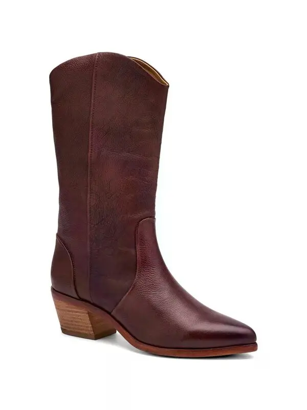 FRAU Texan Distressed Leather Boots