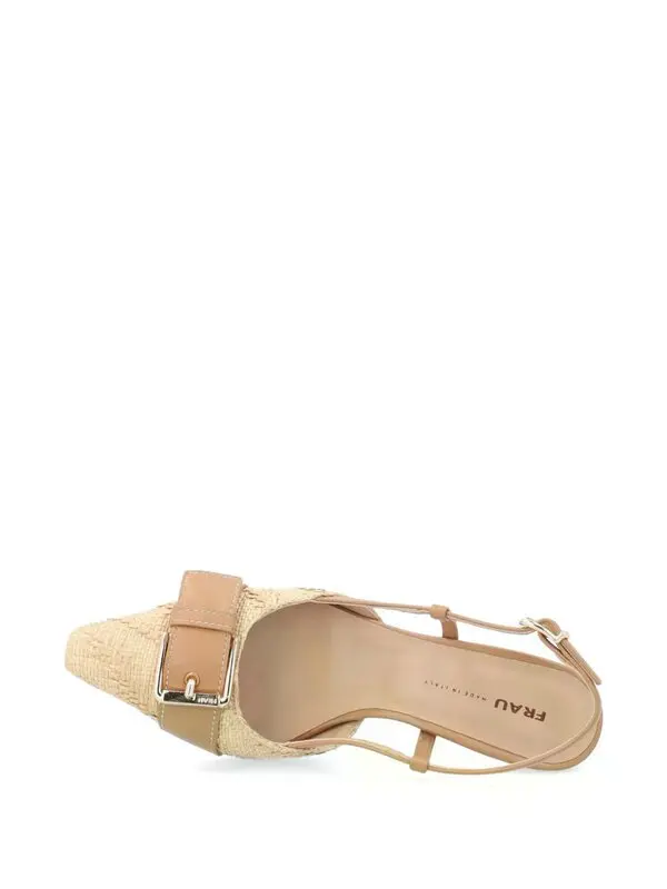 FRAU Buckle-detail Raffia Pumps