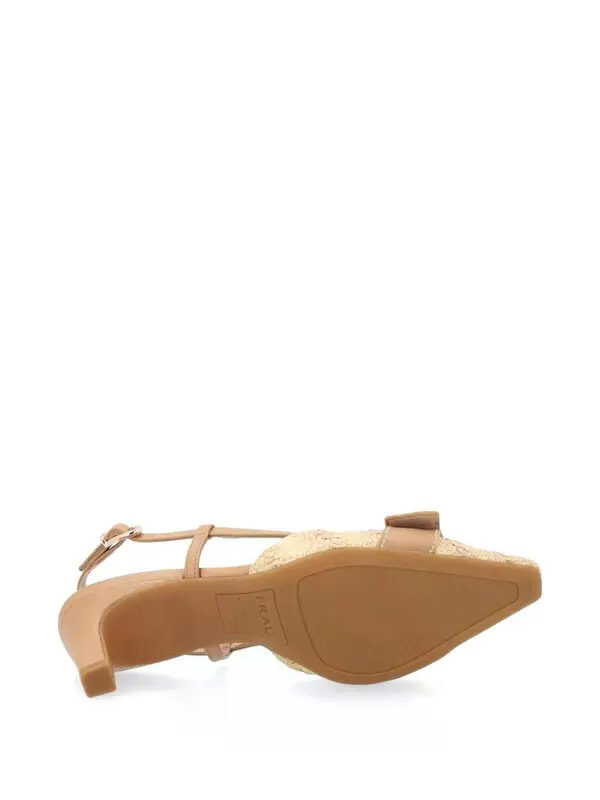 FRAU Buckle-detail Raffia Pumps