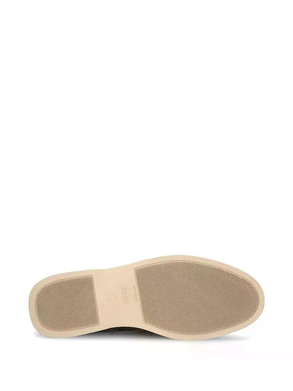 FRAU Deconstructed Leather Loafers - Brown