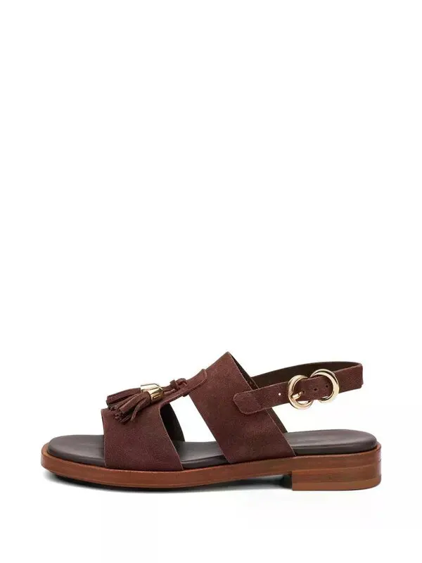 FRAU Tassel-detail Suede Sandals