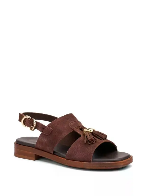 FRAU Tassel-detail Suede Sandals