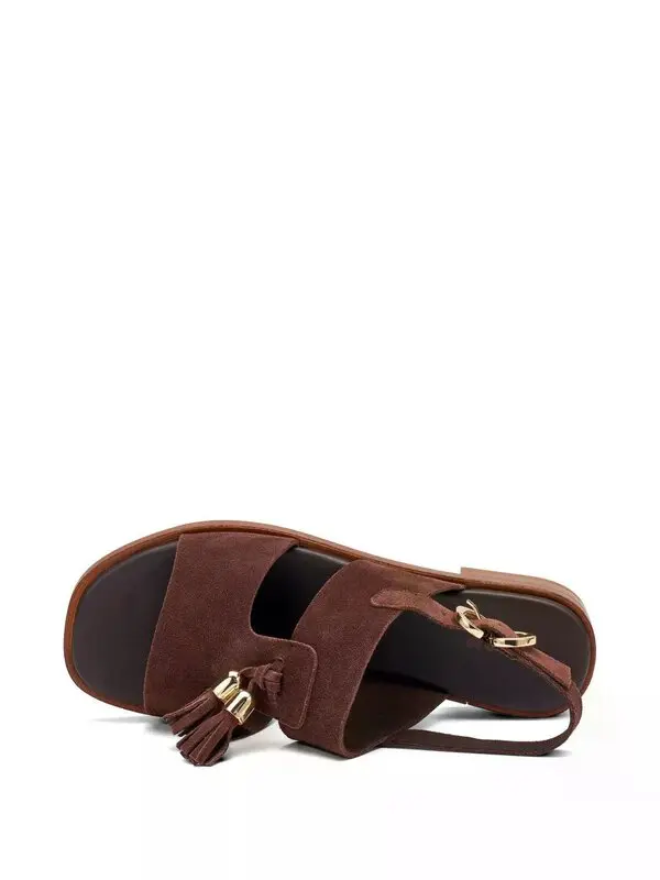 FRAU Tassel-detail Suede Sandals
