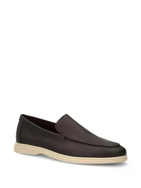 FRAU Grained Leather Loafers