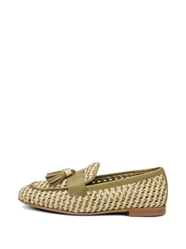 FRAU Loafers With Tassel Detail - Green