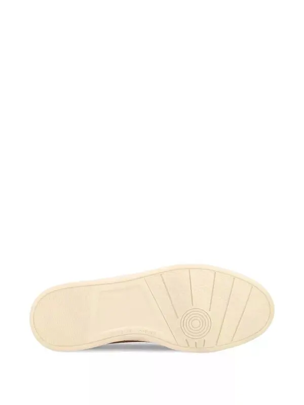 FRAU Suede Saddle Detail Loafers - Brown