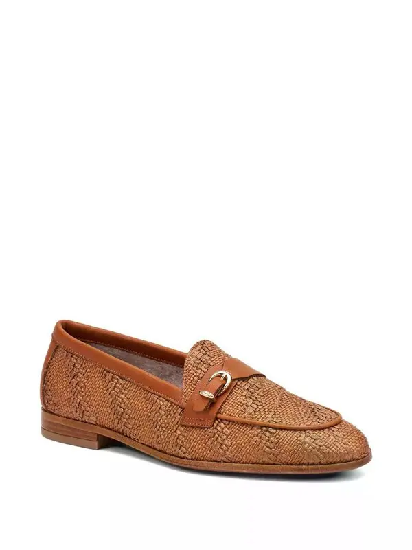 FRAU Herringbone-effect Loafers - Brown