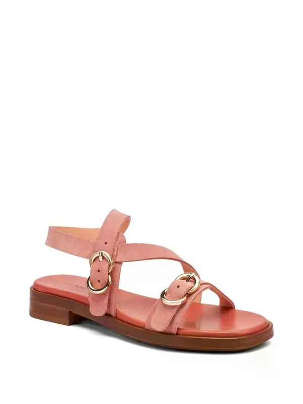 FRAU Suede Multi-strap Sandals - Pink