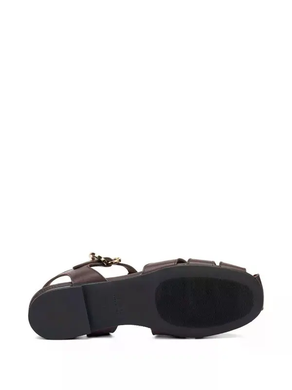 FRAU Buckled Fisherman Sandals - Brown