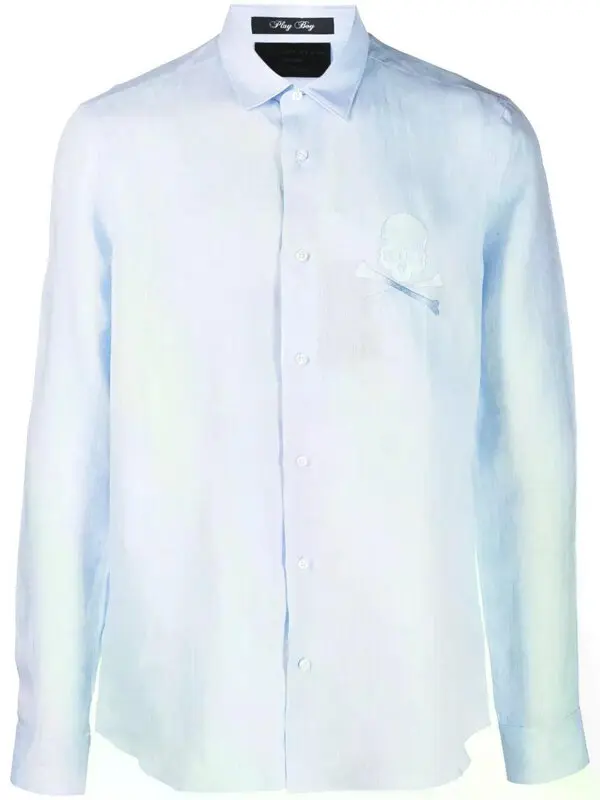 Philipp Plein Long-sleeve Linen Shirt