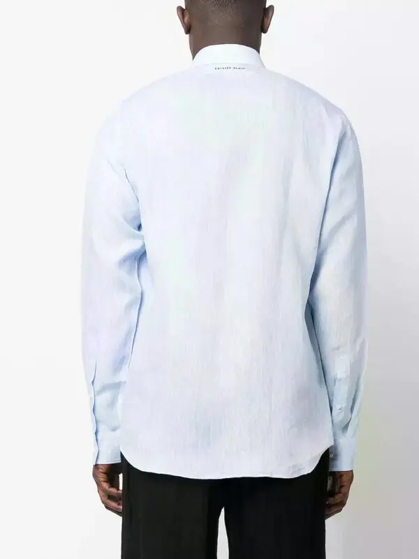 Philipp Plein Long-sleeve Linen Shirt