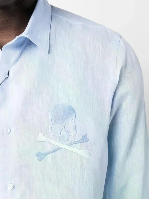Philipp Plein Long-sleeve Linen Shirt
