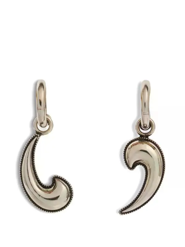 Etro Paisley Hoop Earrings - Silver