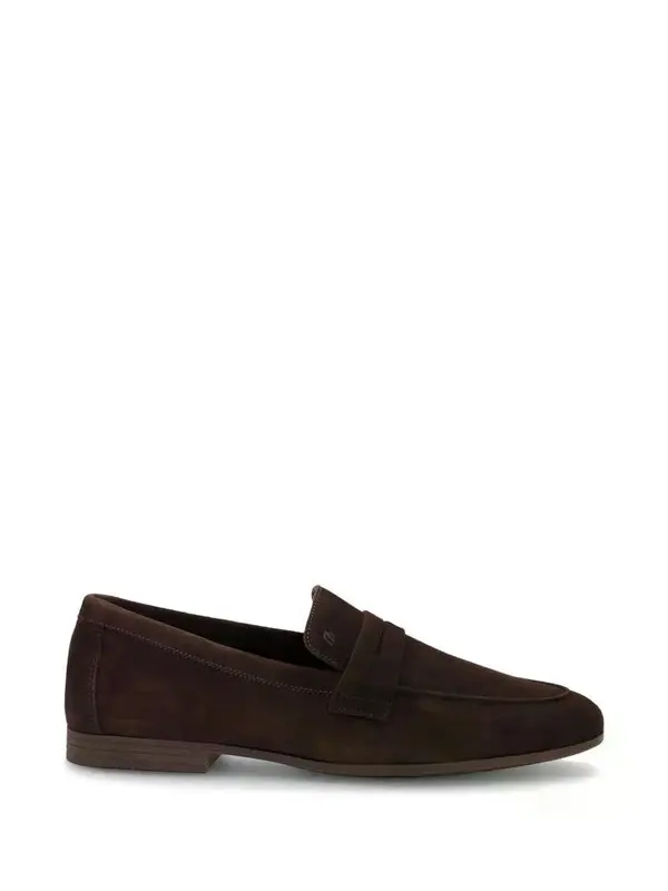 FRAU Deconstructed Suede Loafers - Brown