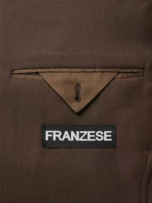 FRANZESE COLLECTION Patch-pocket Single-breasted Suit - Brown