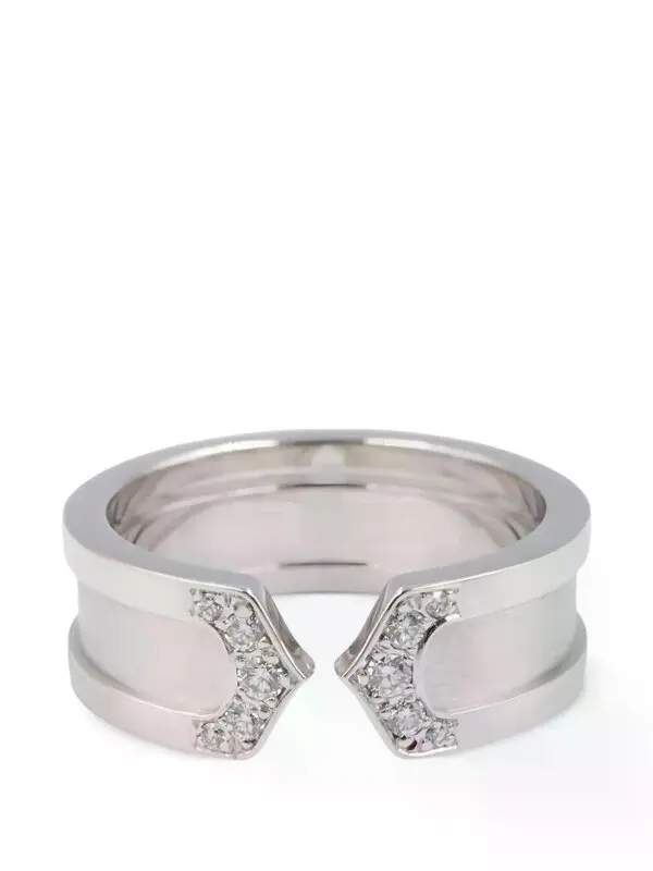 Cartier C2 Diamond Ring - Silver