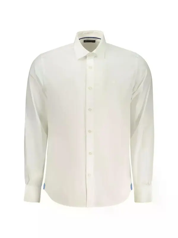 NORTH SAILS Logo-print Spread-collar Shirt