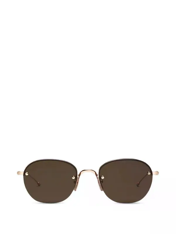 Thom Browne Semi-rimless Sunglasses - Gold