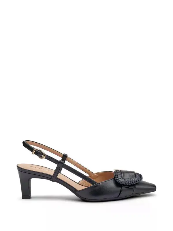 FRAU Buckle-detail Leather Pumps - Black