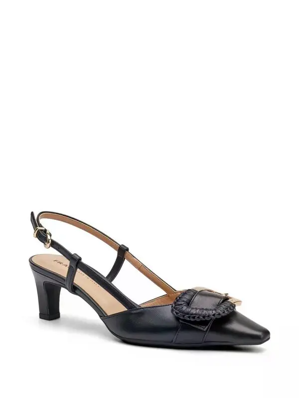 FRAU Buckle-detail Leather Pumps - Black