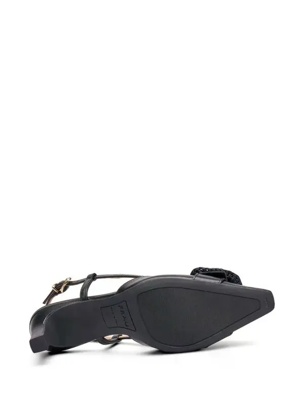 FRAU Buckle-detail Leather Pumps - Black