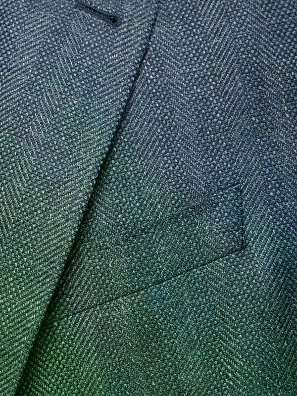 Canali Herringbone-pattern Suit - Blue