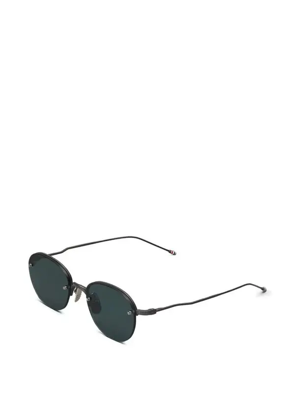 Thom Browne Round Frame Sunglasses - Black