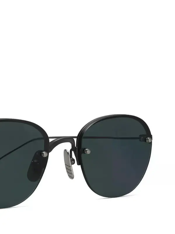 Thom Browne Round Frame Sunglasses - Black
