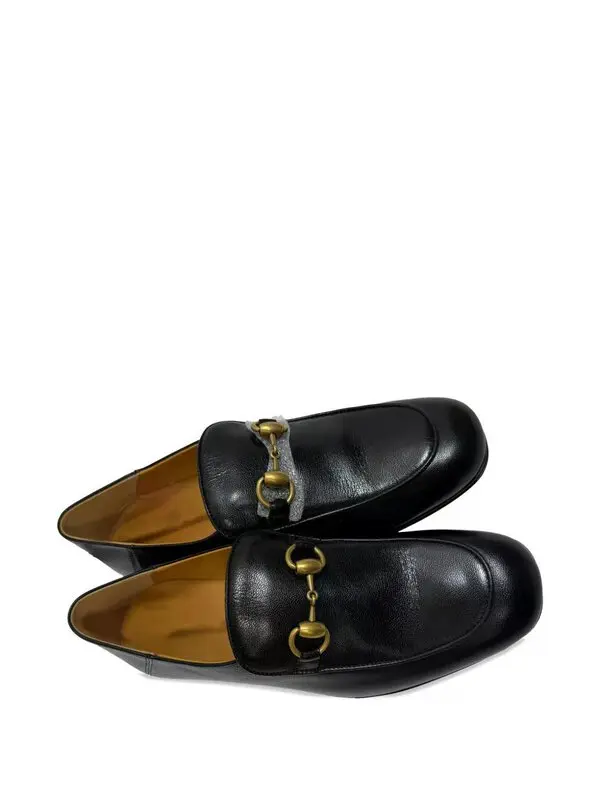 Gucci Horsebit Leather Loafers - Black