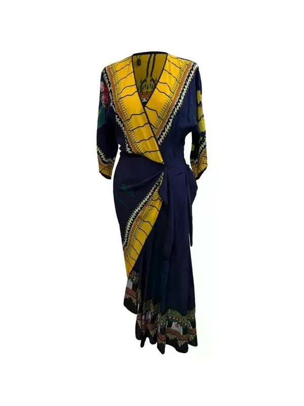 Etro Wrap-detail Printed Dress